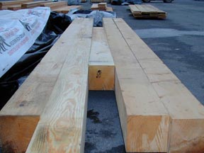BEAR CREEK LUMBER : DOUGLAS FIR : POST & BEAMS : ROUGH CUT